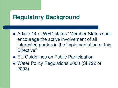 Ppt Water Framework Directive Powerpoint Presentation Free Download Id3360858