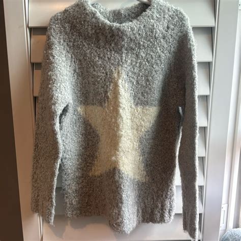 Crewcuts Shirts And Tops Crewcuts Gray Star Sweater 45 Poshmark