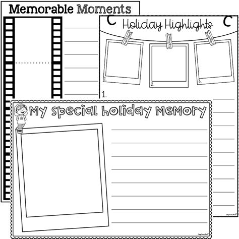 Holiday Recount Writing Templates Top Teacher