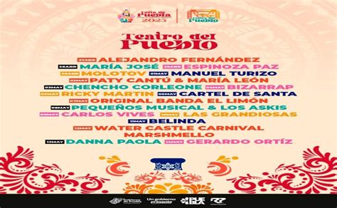 “feria De Puebla 2023” Anuncian Cartelera Del Teatro Del Pueblo