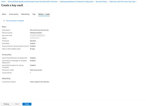 Export An App Service Certificate From Azure Key Vault And Setup Password To Use Azure Vmon