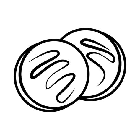 Keks Glück Icon Sammlung Für Ihre Süßen Gelüste Vektorvorlage Flach