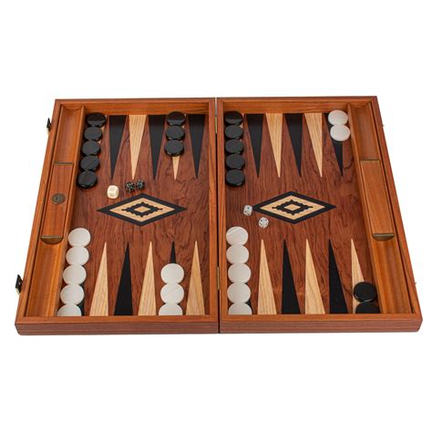 Premium Handcrafted Rosewood Backgammon Set Black And Oak Points