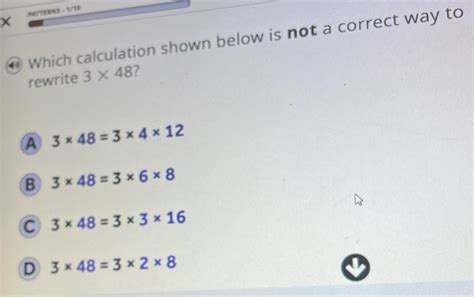 Solved × 10 15 130 Which Calculation Shown Below Is Not A Correct