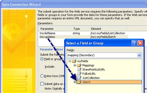 5 Select To Include The Updates Parameter As An XML Subtree Including