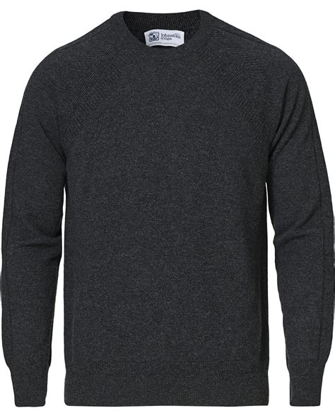 Johnstons Of Elgin Seamless Cashmere Roundneck Carbon At