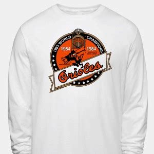 1983 Baltimore Orioles Artwork Iconic® Mens Long ⁠sleeve T ⁠shirt