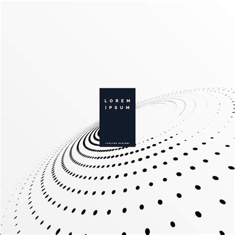 검은 색과 흰색 원형 하프 톤 도트 배경 무료 벡터