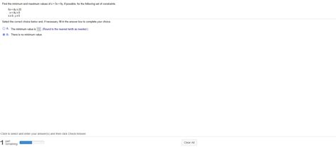 solved find the minimum and maximum values of z 3x 9y if