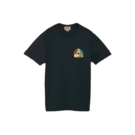 Palace X Gucci Printed Heavy Cotton Jersey T Shirt Blackpalace X Gucci