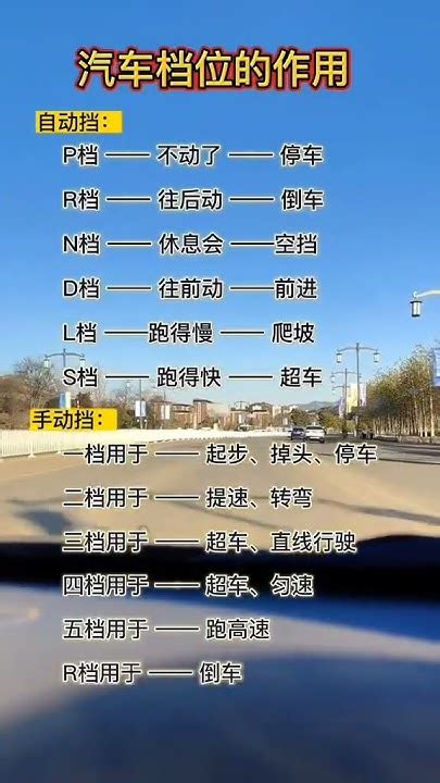 汽车档位用途！汽车学车 汽车知识 关注我持续更新 逢考必过 Youtube