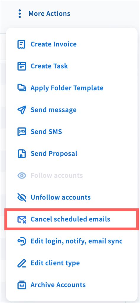 Communication Bulk Actions Taxdome Help Center