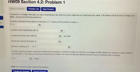 Solved Hw09 Section 42 Problem 1 Previous Problem Problem