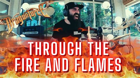 Dragonforce Through The Fire And Flames Drum Cover Youtube