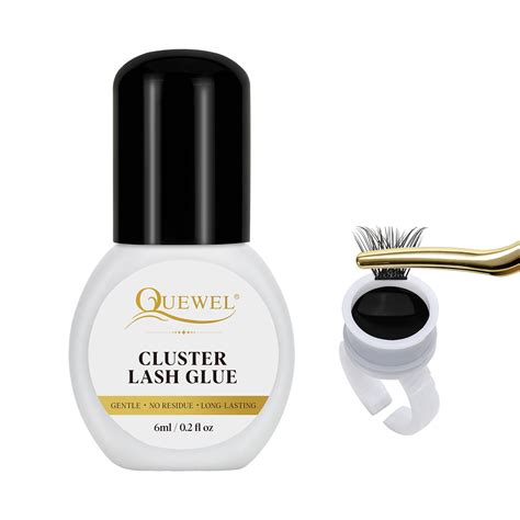 Quewel Lash Clusters Glue 6ml Cluster Lashes Glue Black Black 6ml