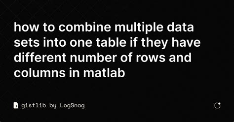 Gistlib How To Combine Multiple Data Sets Into One Table If They Have