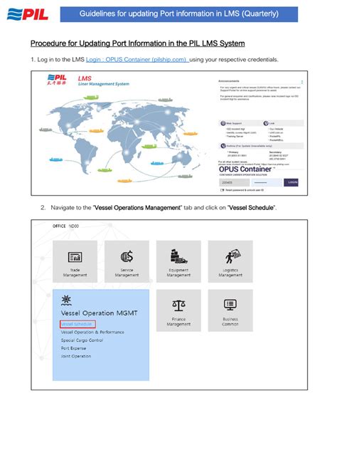 Guidelines For Updating Port Information Ver 10 Pdf Computing