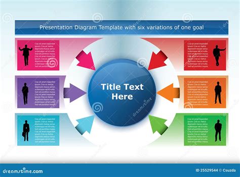 Diagram Template Organization Chart Template Flow Template Bl Vector Illustration