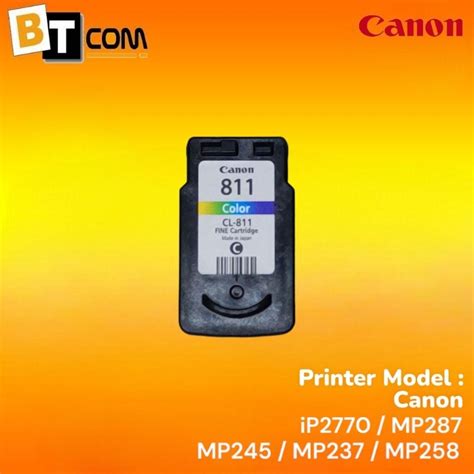 Jual Tinta Cartridge Canon PG 810 CL 811 Siap Pakai For IP2770 MP287
