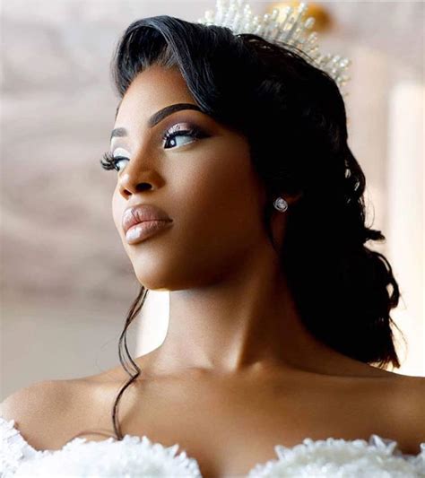 Pin By Brittany Monét On Wedding Bliss Black Wedding Hairstyles
