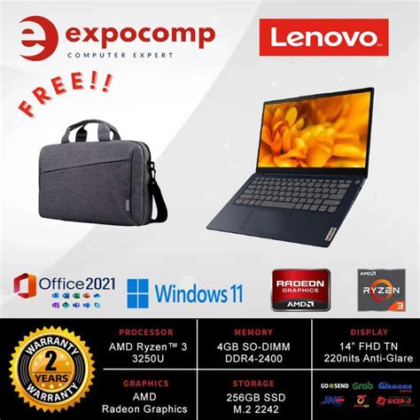 Jual Lenovo Ideapad Slim 3 Ip 3 14ada05 Uyid Abyss Blue Amd Ryzen 3 3250u Di Seller Expocomp