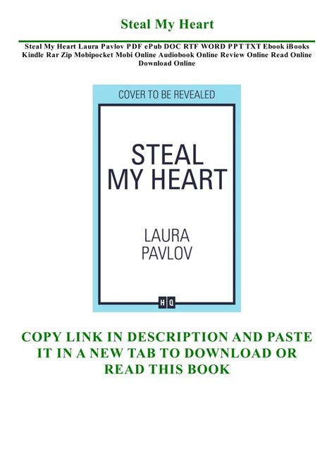 Download Free Pdf Steal My Heart By Laura Pavlov