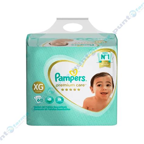 Pañales Pampers Premium Care Xg Cont60 Unidades Punto Farma