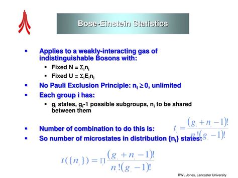 Ppt Bose Einstein Statistics Powerpoint Presentation Free Download