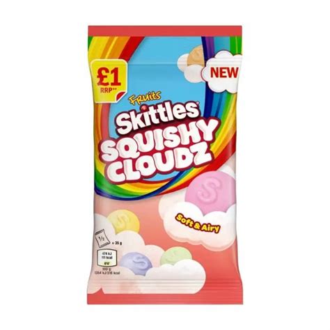 Skittles Squishy Cloudz Fruit Sweets Treat Bag 70g Jessicas Sweets