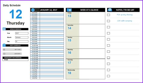 Free Excel Daily Planner Template 2024 Kacy Sallie