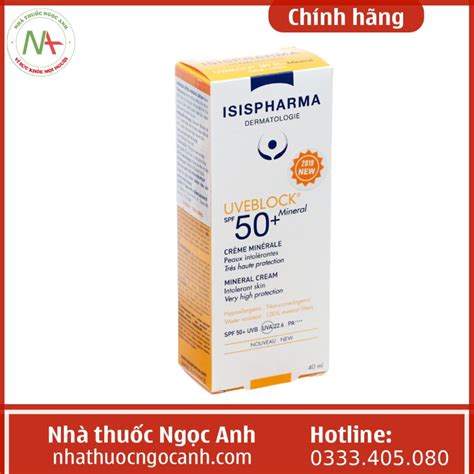 Kem Chống Nắng Isispharma Uveblock Spf50 Mineral Giá Bao Nhiêu