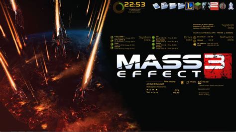 Rainmeter Desktop Mass Effect By Fgraptor On Deviantart