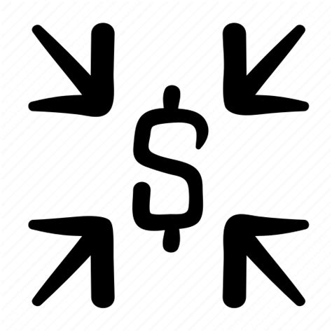 Business Decrease Money Dollar Doodle Down Finance Low Icon Download On Iconfinder