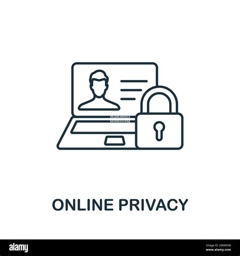 Online Privacy Icon Monochrome Simple Cyber Security Icon For Templates Web Design And