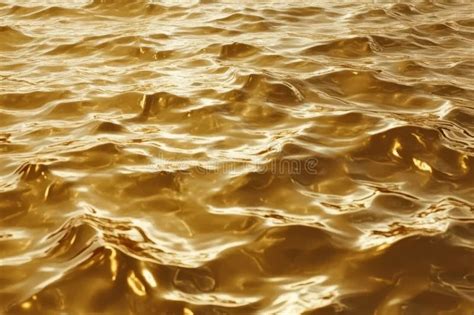 seamless rippling waves in gold continuously flowing in smooth motion