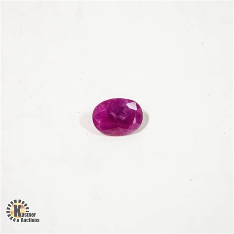 Appraised 7 62ct Ruby Oval Mixed Cut