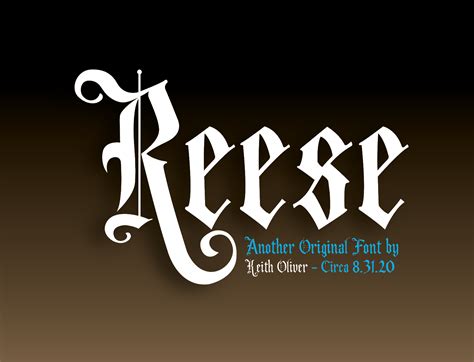 Reeses Logo Font