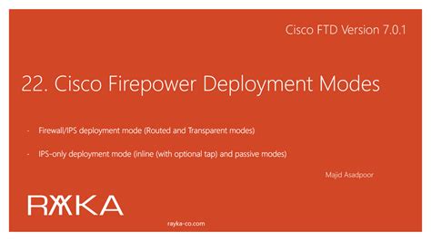 Cisco FTD Design And Implementation RAYKA Are You A Network Engineer
