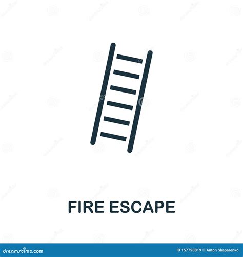 Fire Escape Icon Creative Element Design From Fire Safety Icons