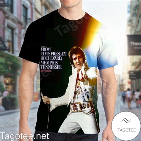 From Elvis Presley Boulevard Memphis Tennessee Album Cover Shirt