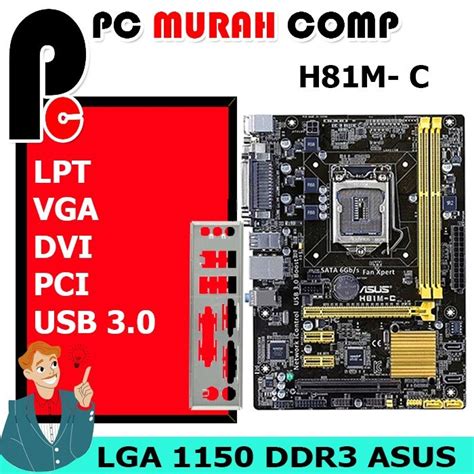 Jual Mobo Mainboard H81 Lga 1150 Ddr3 Onboard Shopee Indonesia