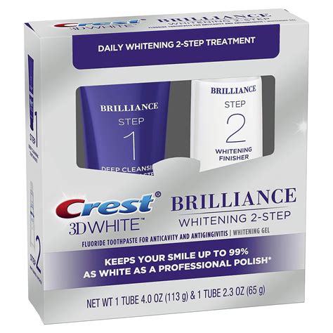 Crest 3d White Brilliance 2 Step Kit Crest 3d White