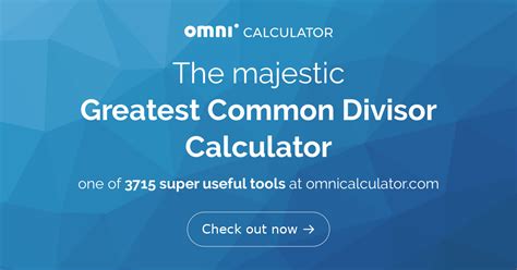 Greatest Common Divisor Calculator