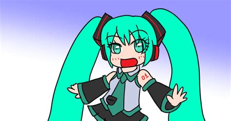 初音ミク らくがきミクちゃん ヨシサコのイラスト Pixiv