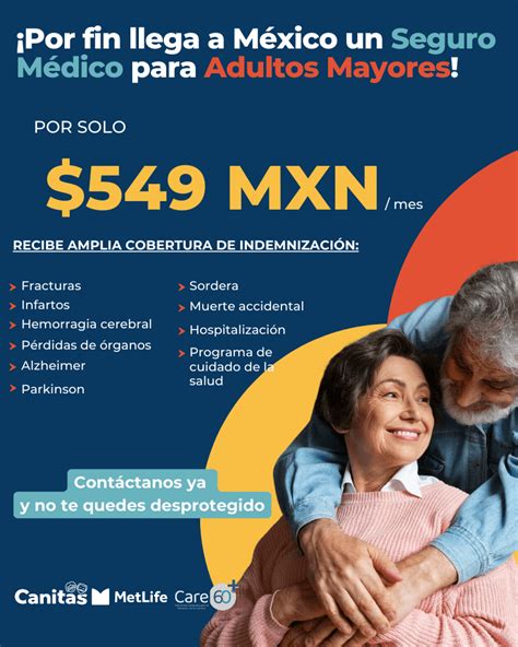 Seguro De Gastos Médicos Para Adultos Mayores 549 Mxn Mes