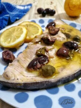 PESCE SPADA CON LIMONE E OLIVE NERE In Padella