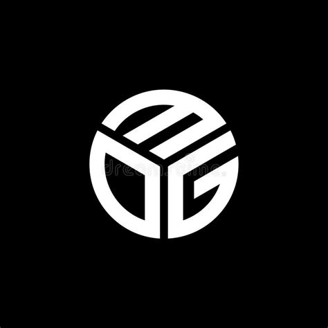 Mog Letter Logo Design On Black Background Mog Creative Initials Letter Logo Concept Stock