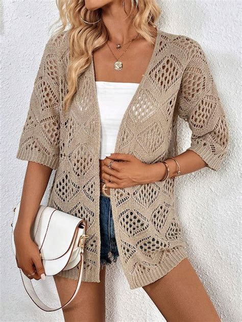 Летний ажурный кардиган спицами Схема узора In 2024 Fashion Knit Sweater Knit Dress