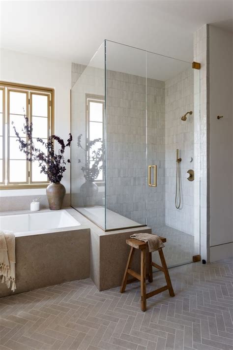 Modern Bathroom With Tub And Shower