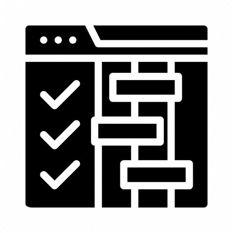 Gantt Chart Charts Project Management Website Industry Icon